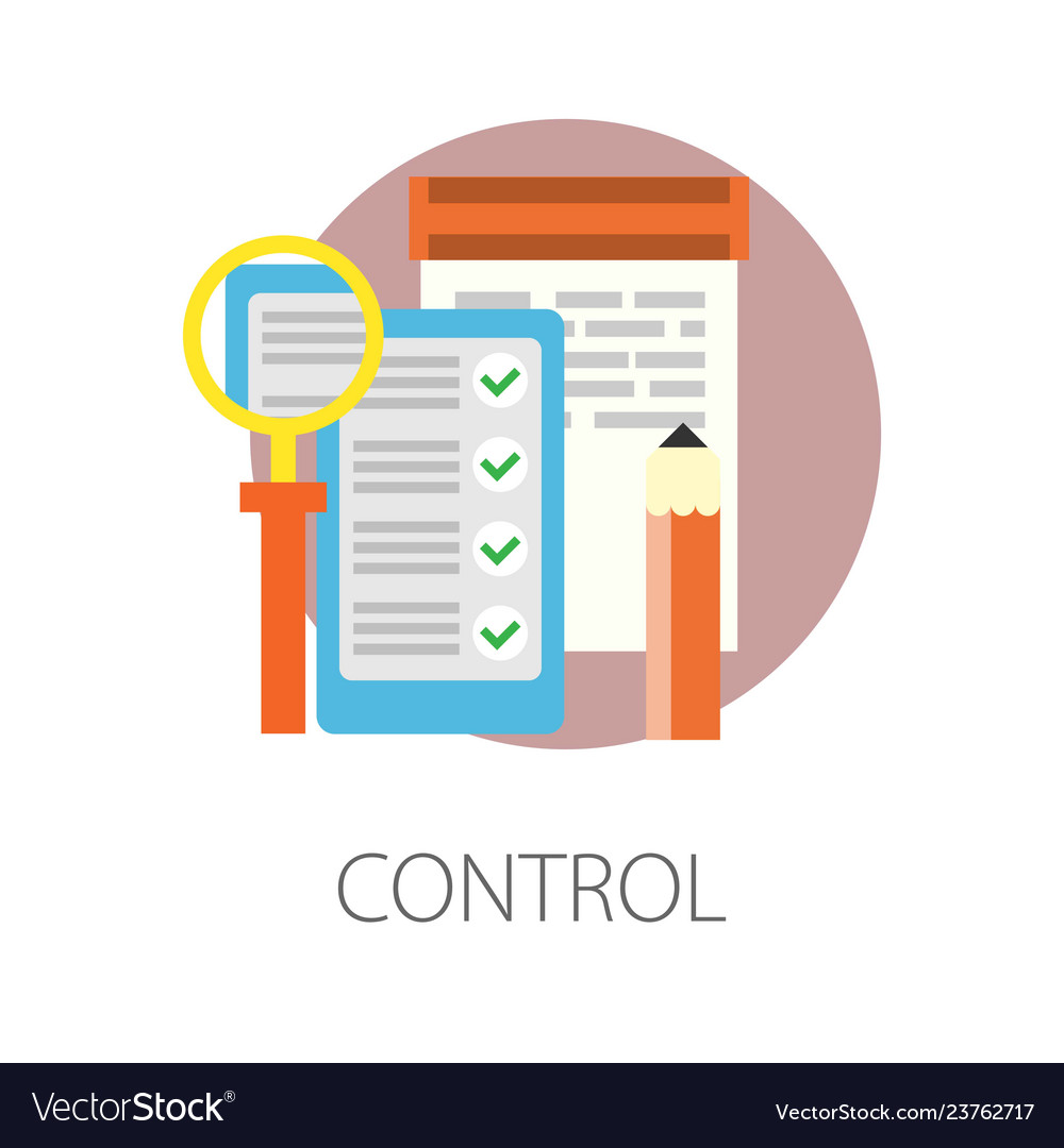 Control checklist modern technology development Vector Image