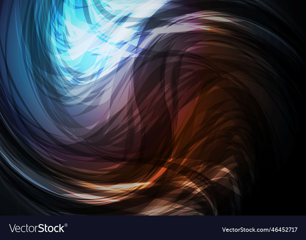 Dark waves background Royalty Free Vector Image