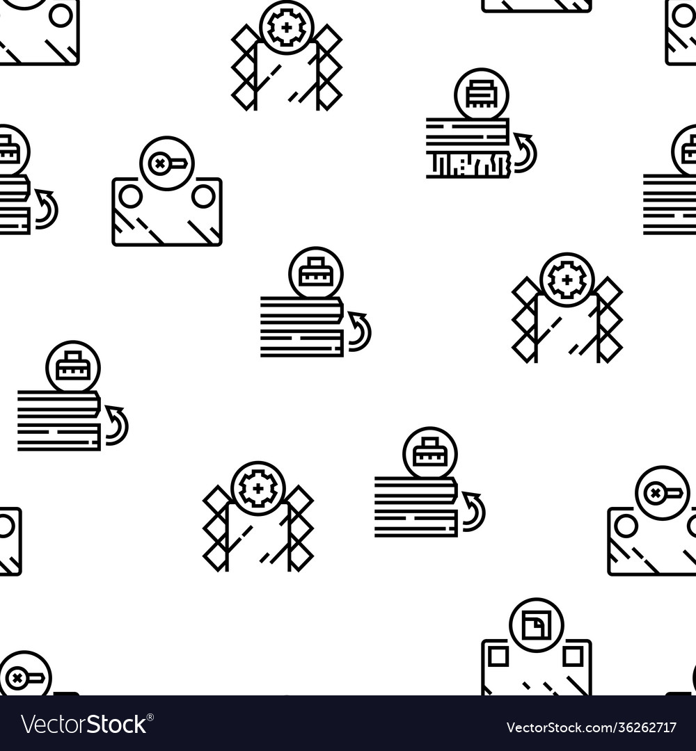 Mirror Installation Seamless Pattern Royalty Free Vector