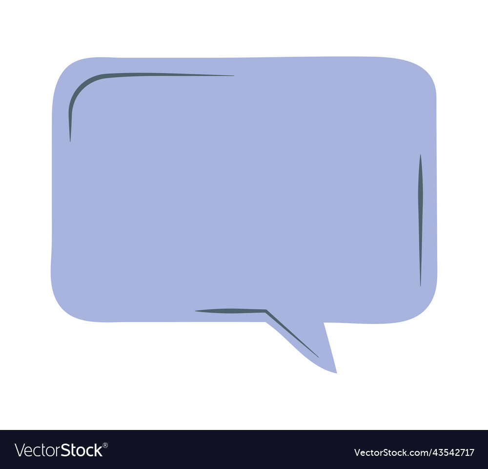 Purple speech bubble Royalty Free Vector Image
