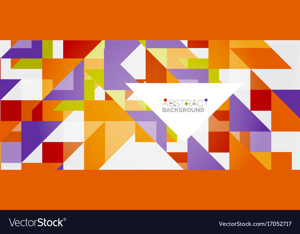 Triangle pattern design background Royalty Free Vector Image