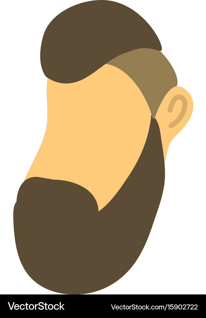 Avatar man face with hairstyle design Royalty Free Vector