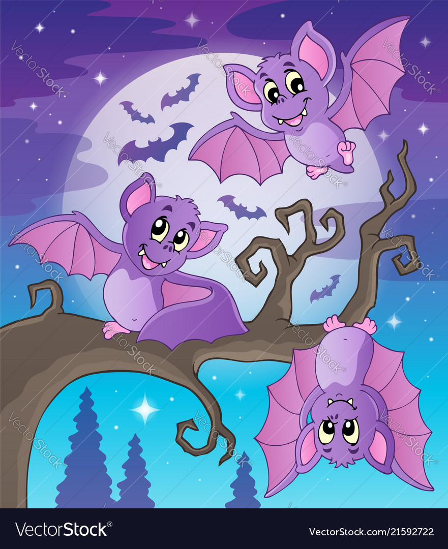 Bats theme image 4 Royalty Free Vector Image - VectorStock