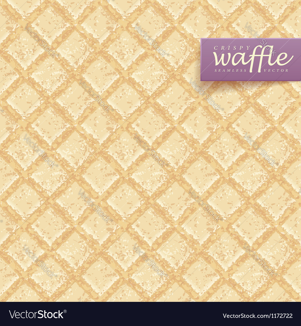 Crisp waffles pattern Royalty Free Vector Image