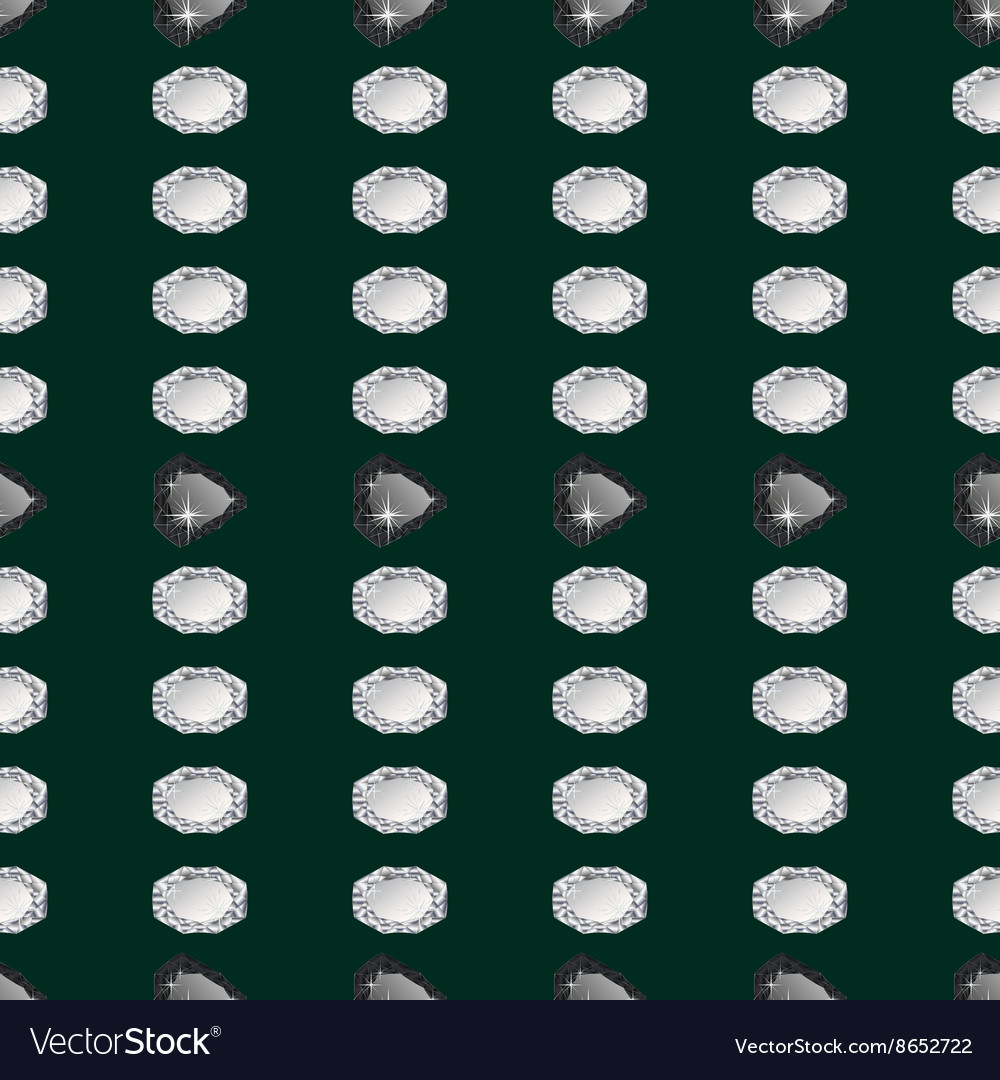 Diamonds seamless pattern Royalty Free Vector Image