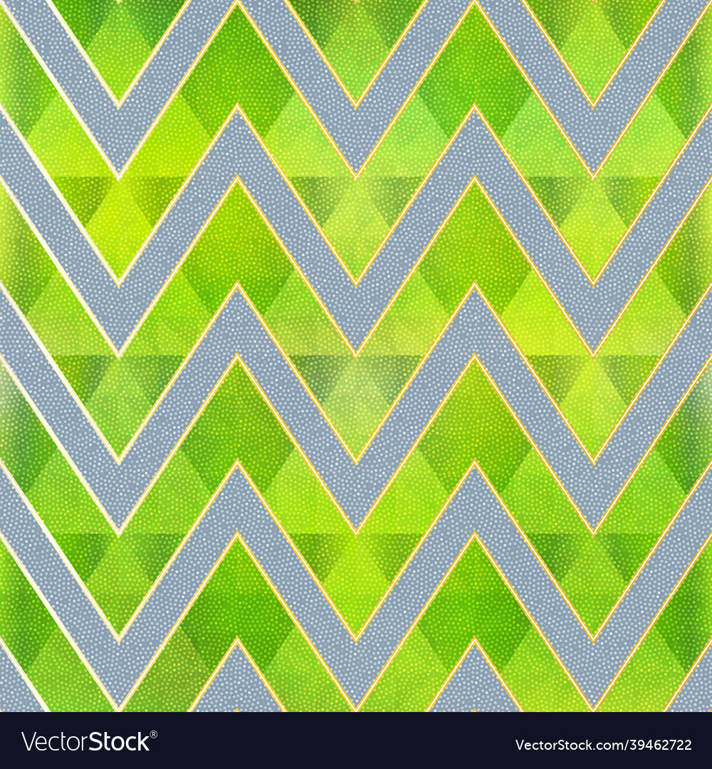 Green zigzag seamless pattern Royalty Free Vector Image