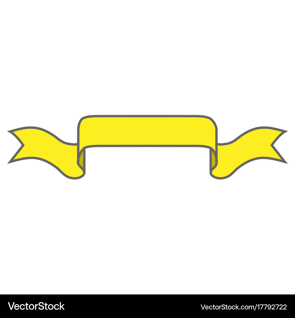 Ribbon yellow sign 1509 Royalty Free Vector Image