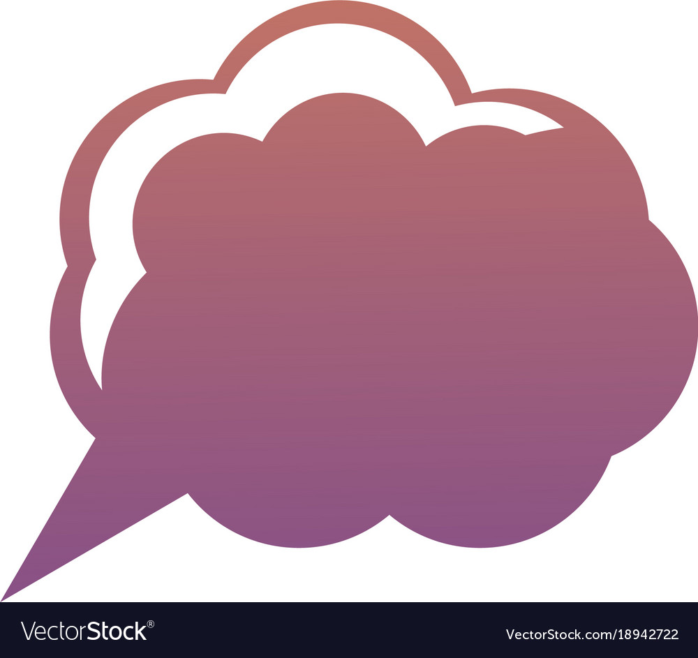 Thinking cloud icon image Royalty Free Vector Image