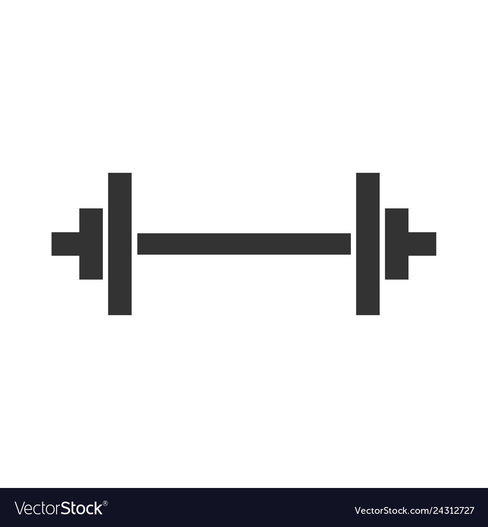 Dumbbell icon barbel fitness sign Royalty Free Vector Image