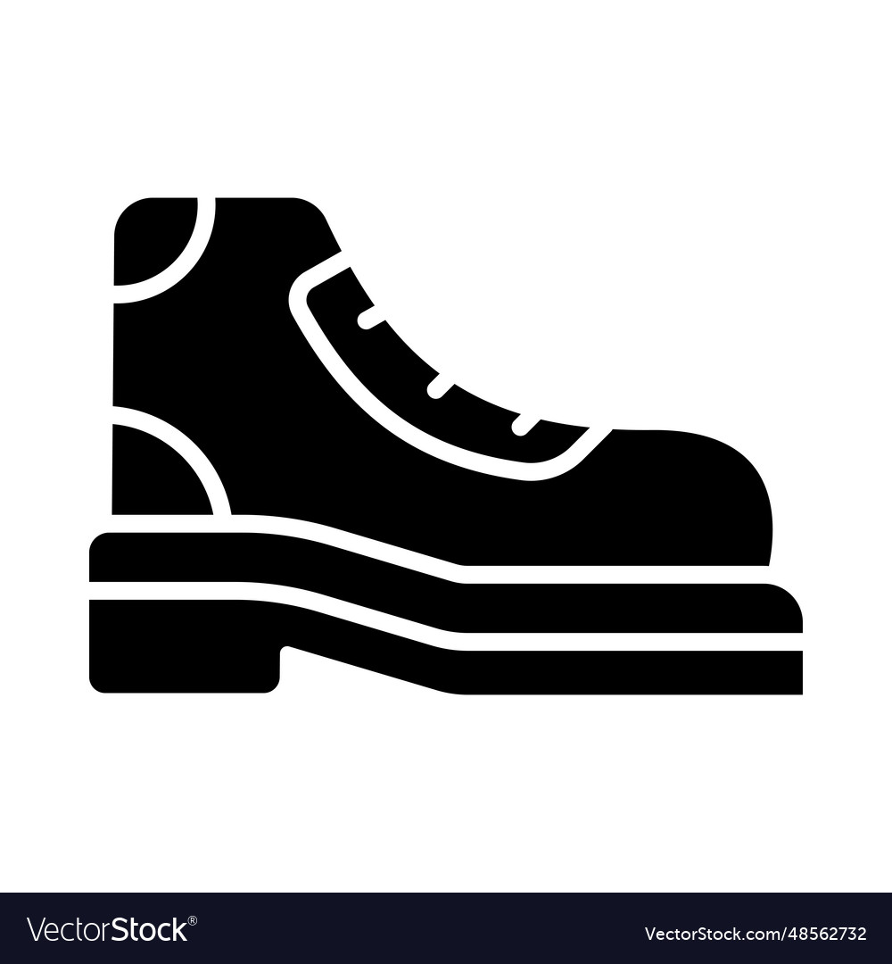 Boots glyph icon for personal and commercial use Vector Image