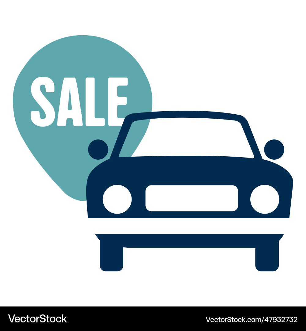 Car sale service logo Royalty Free Vector Image
