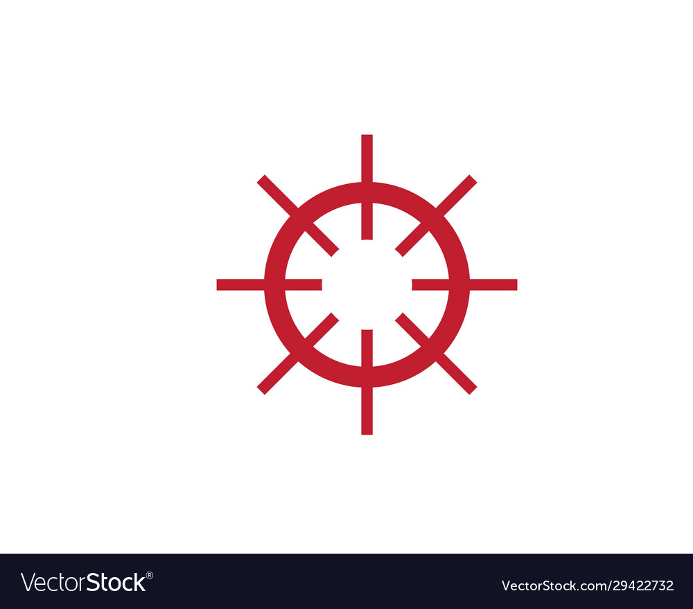 Circle ring logo template Royalty Free Vector Image