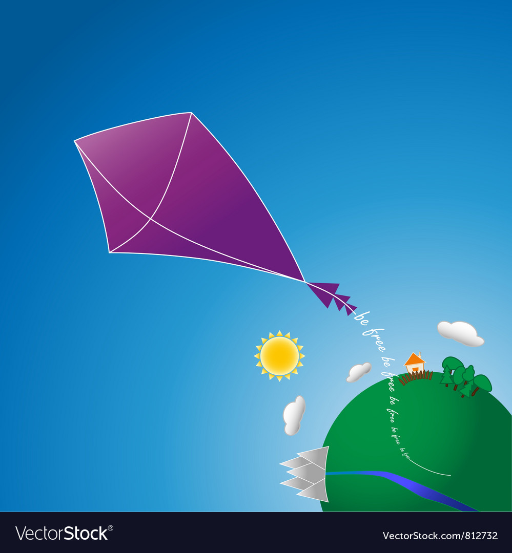 Kite Royalty Free Vector Image - VectorStock
