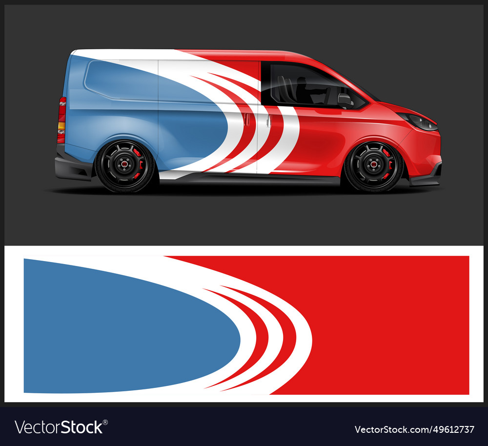 Abstract Stripe Vehicle Wrap Royalty Free Vector Image