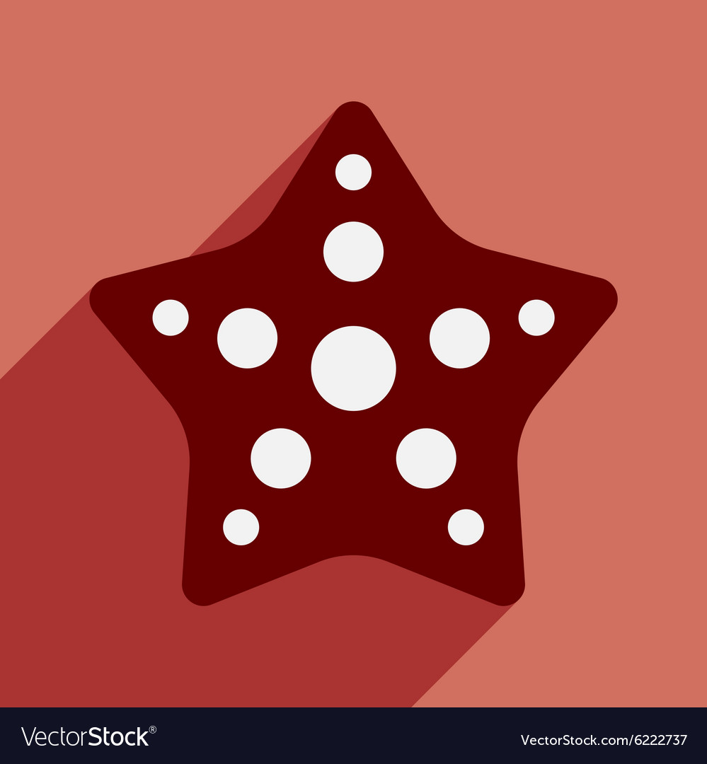 Flat with shadow icon and mobile application Vector Image