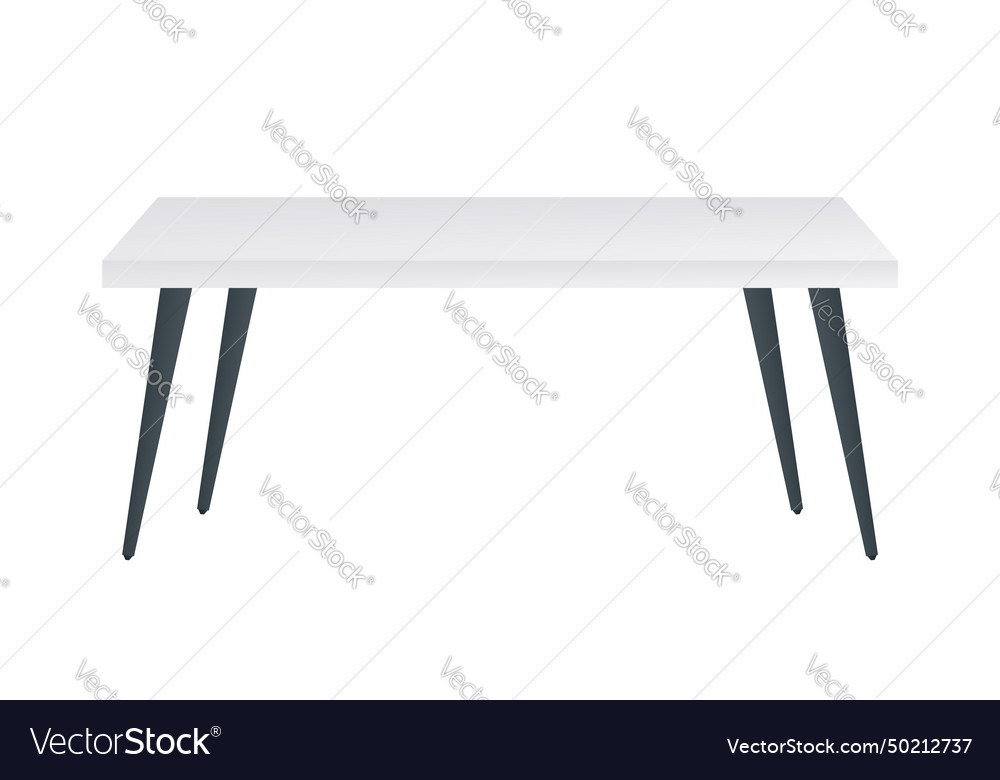 White table platform stand Royalty Free Vector Image