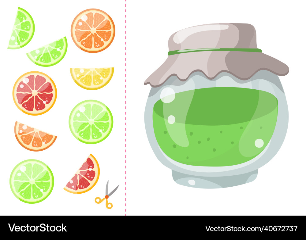 Worksheet for kids cut and paste match color Vector Image