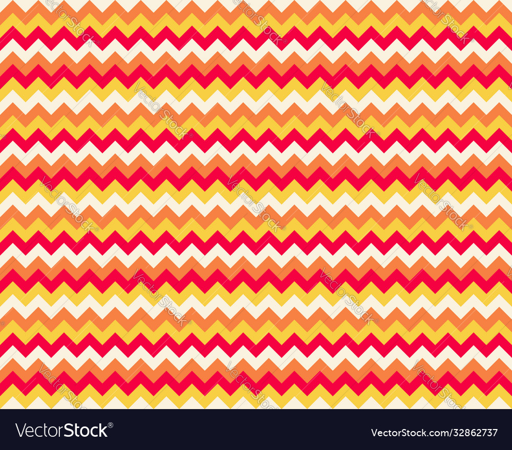 Zigzag pattern seamless zig zag background color Vector Image