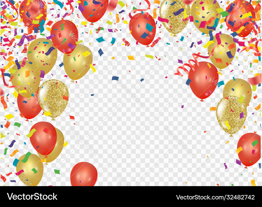 Abstract garlands confetti holiday celebration Vector Image