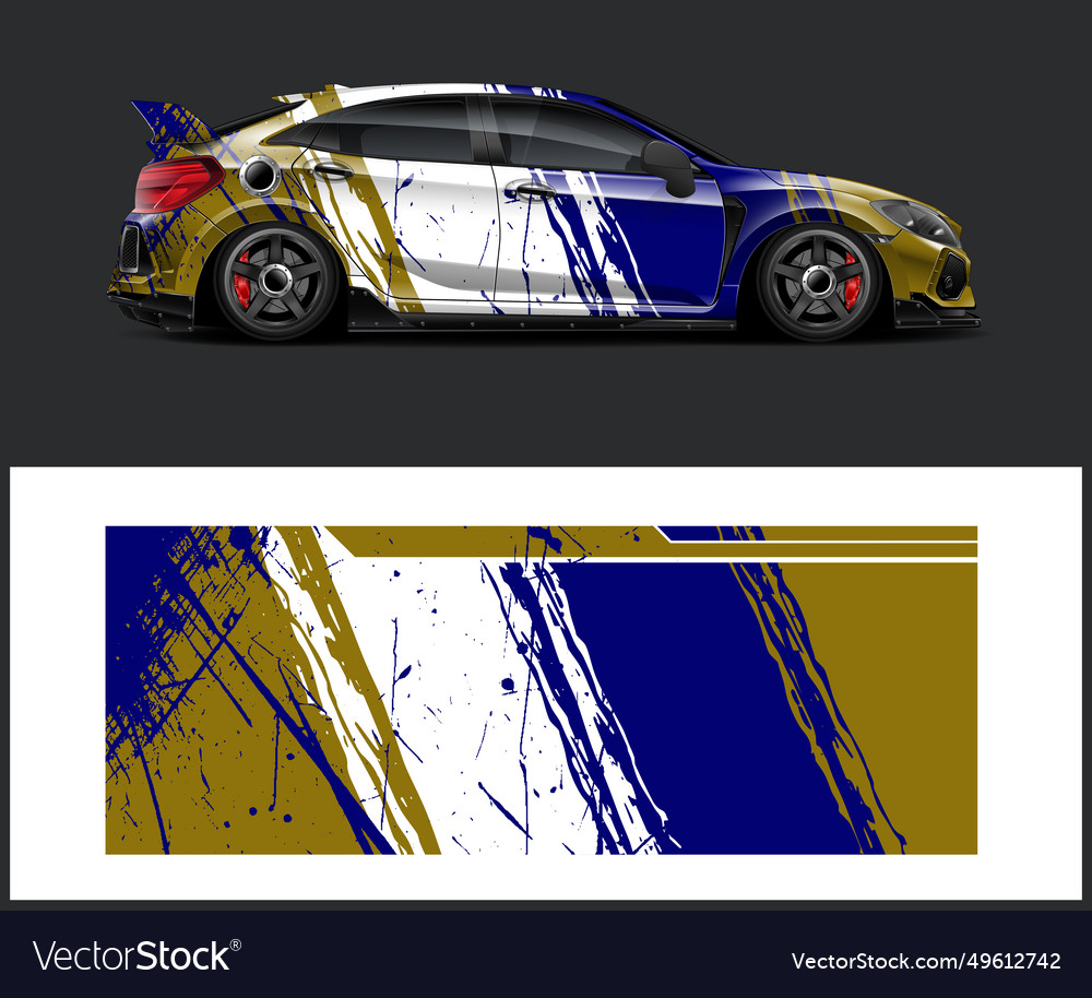 Abstract Stripe Vehicle Wrap Royalty Free Vector Image