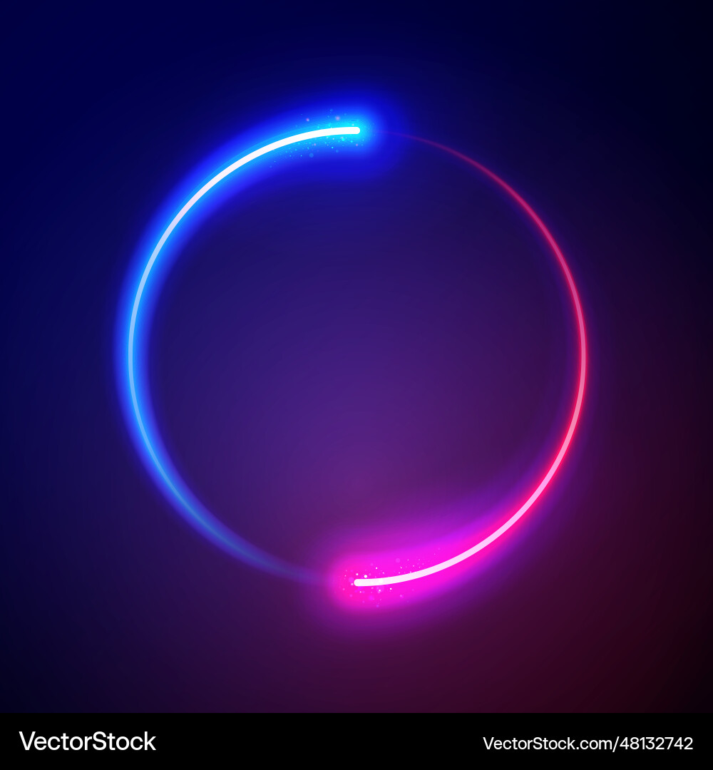 Blue and red colored ring two color motion sign Vector Image