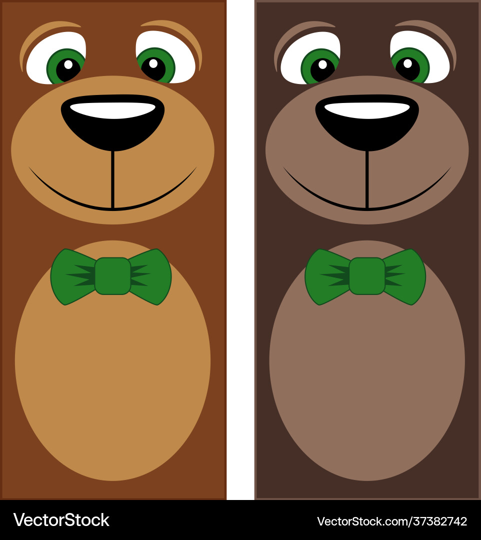 Bookmark for a book in form an teddy bear Vector Image