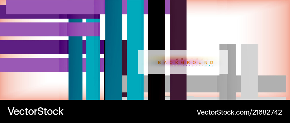 Color stripes and lines geometric abstract Vector Image