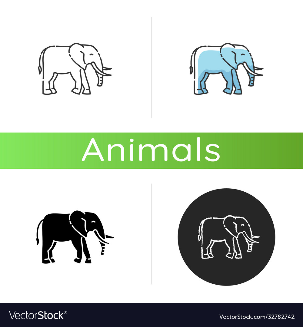 Elephant icon Royalty Free Vector Image - VectorStock