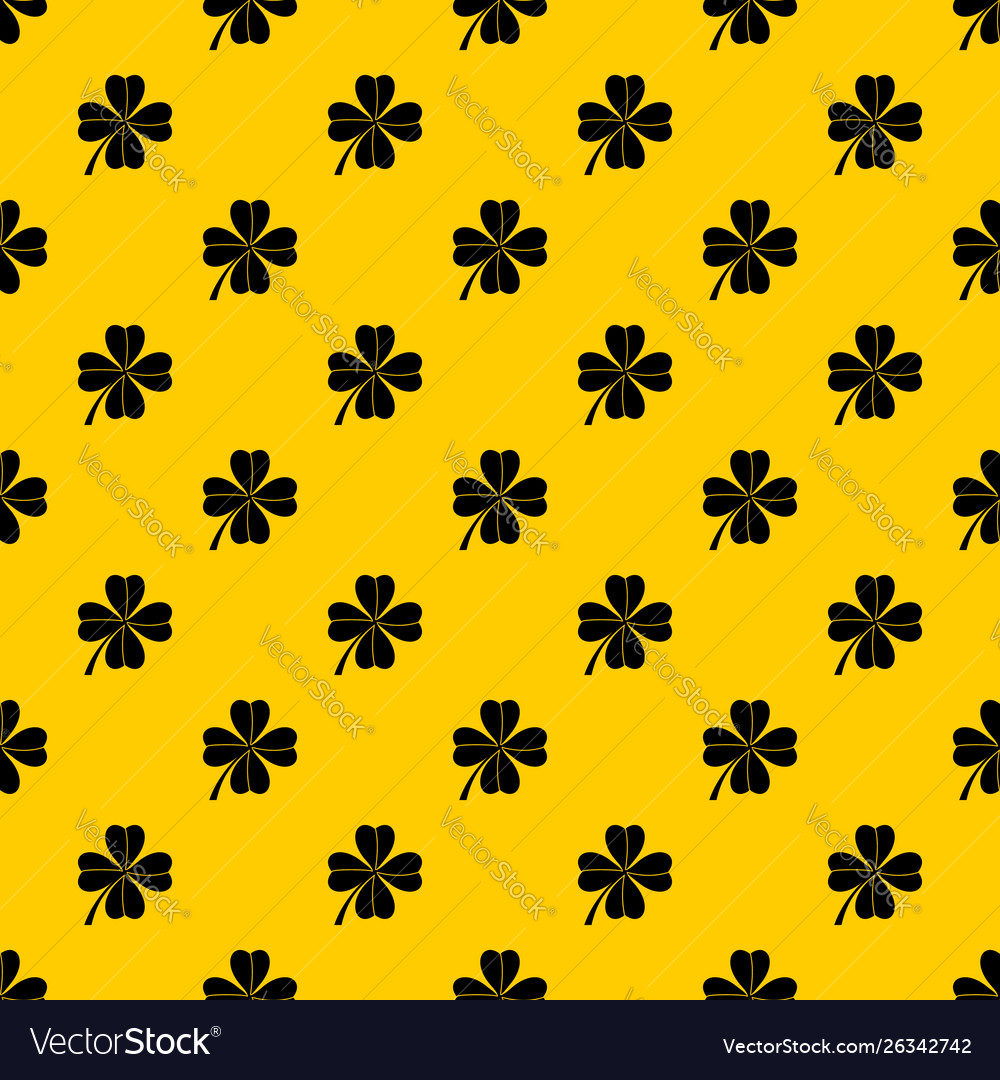 Four leaf clover pattern Royalty Free Vector Image