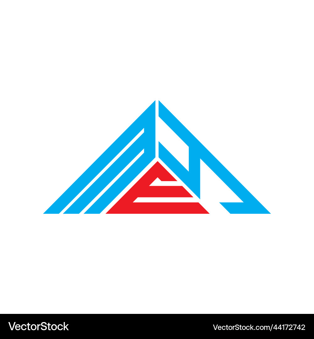 Mey letter logo creative design with graphic Vector Image