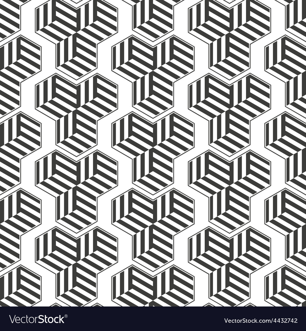 Seamless pattern with cubes repeating modern Vector Image