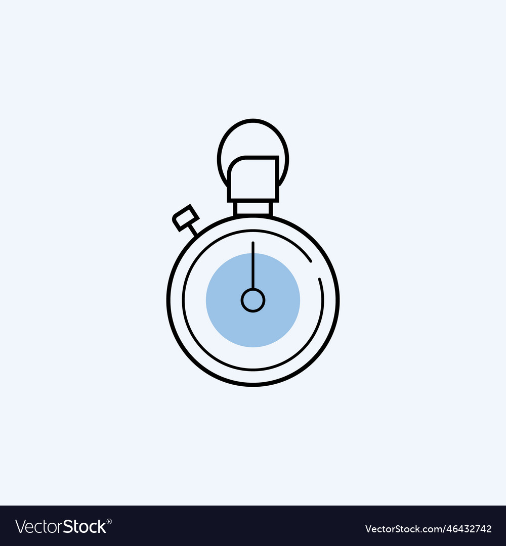 Stopwatch icon timer icon Royalty Free Vector Image