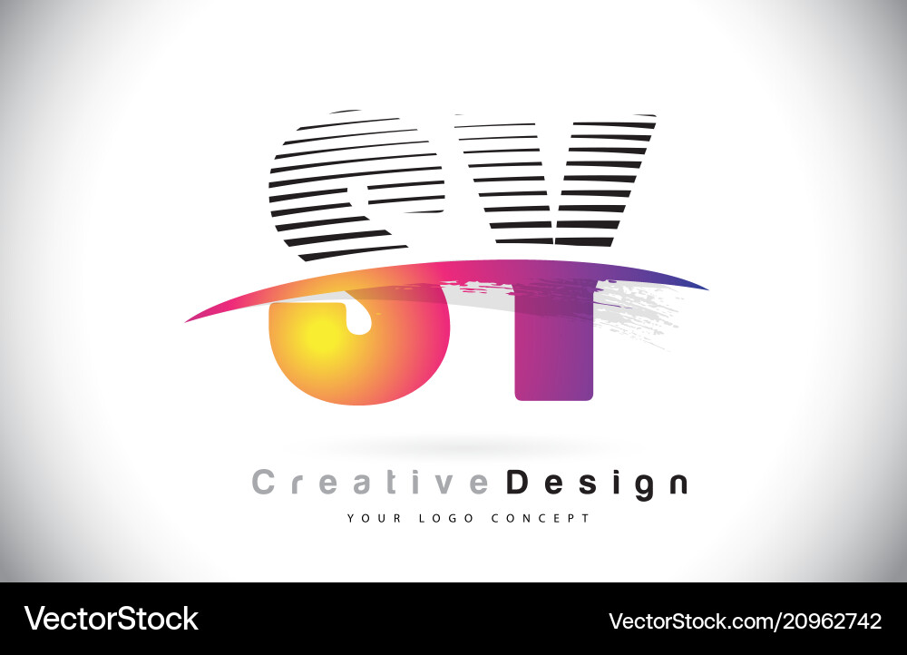 Sy s y letter logo design with creative lines Vector Image