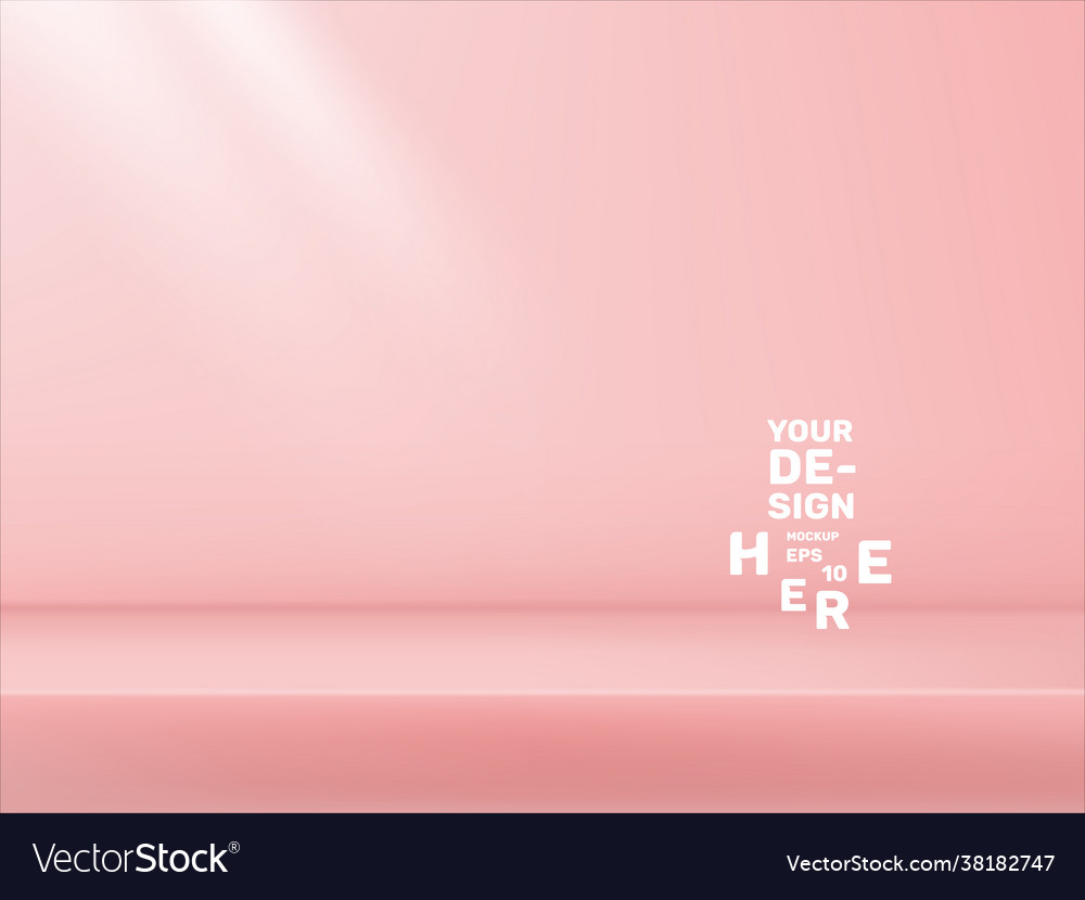 Abstract pink platform gradient background Vector Image