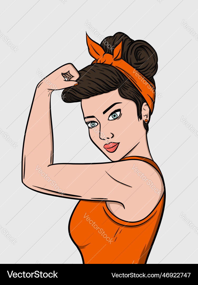 Pin up girl Royalty Free Vector Image - VectorStock