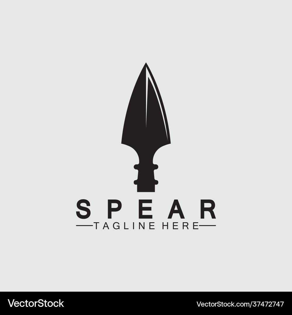 Spear logo icon designhead logo vintage Royalty Free Vector