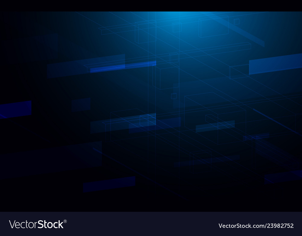 Abstract geometric futuristic digital technology Vector Image Abstract geometric futuristic digital technology Vector Image