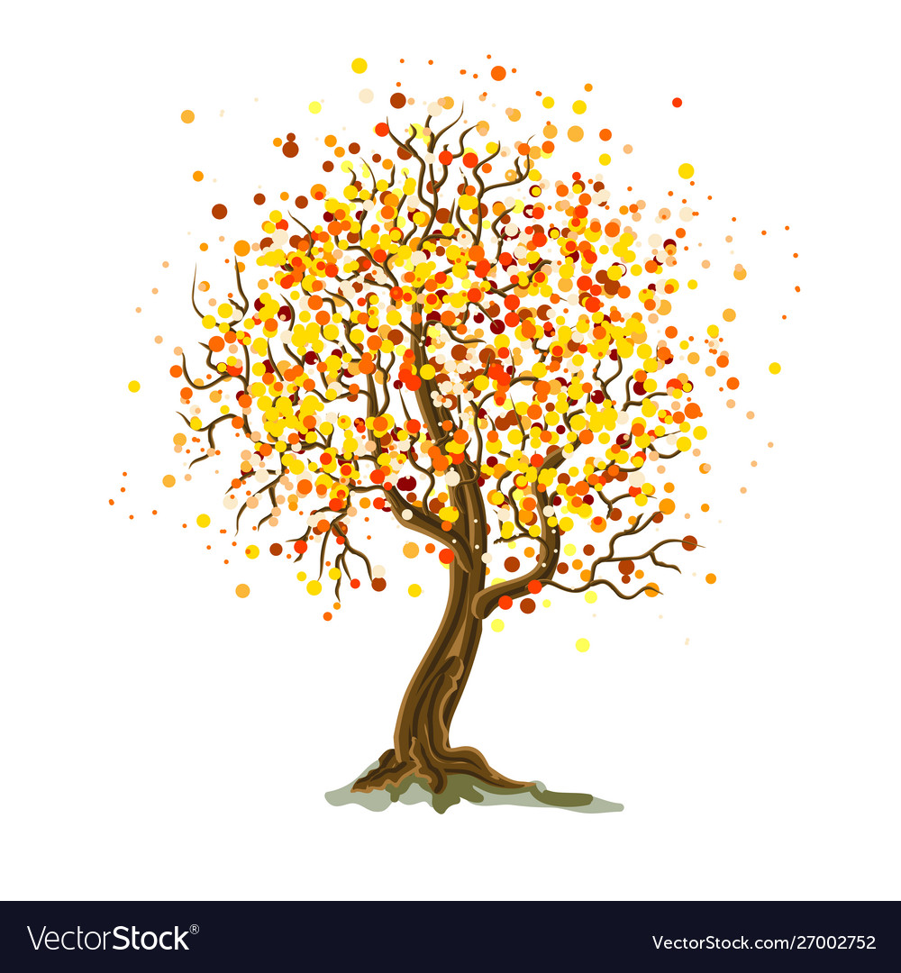 Autumn tree Royalty Free Vector Image - VectorStock