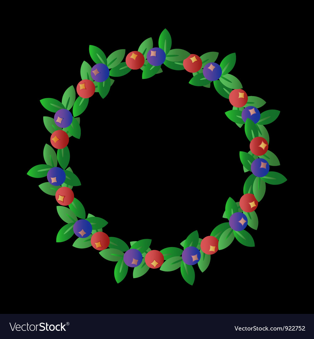 Berry frame Royalty Free Vector Image - VectorStock