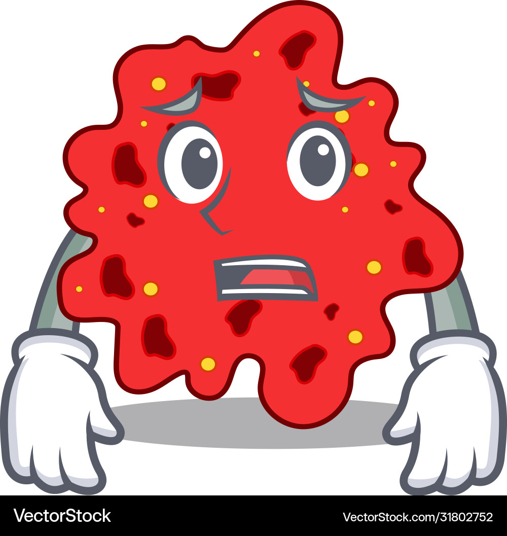 Cartoon design style streptococcus pneumoniae Vector Image