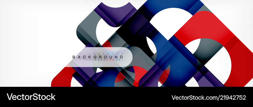 Color square shapes geometric modern abstract Vector Image