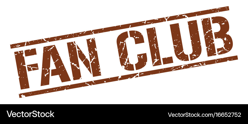 Fan club stamp Royalty Free Vector Image - VectorStock