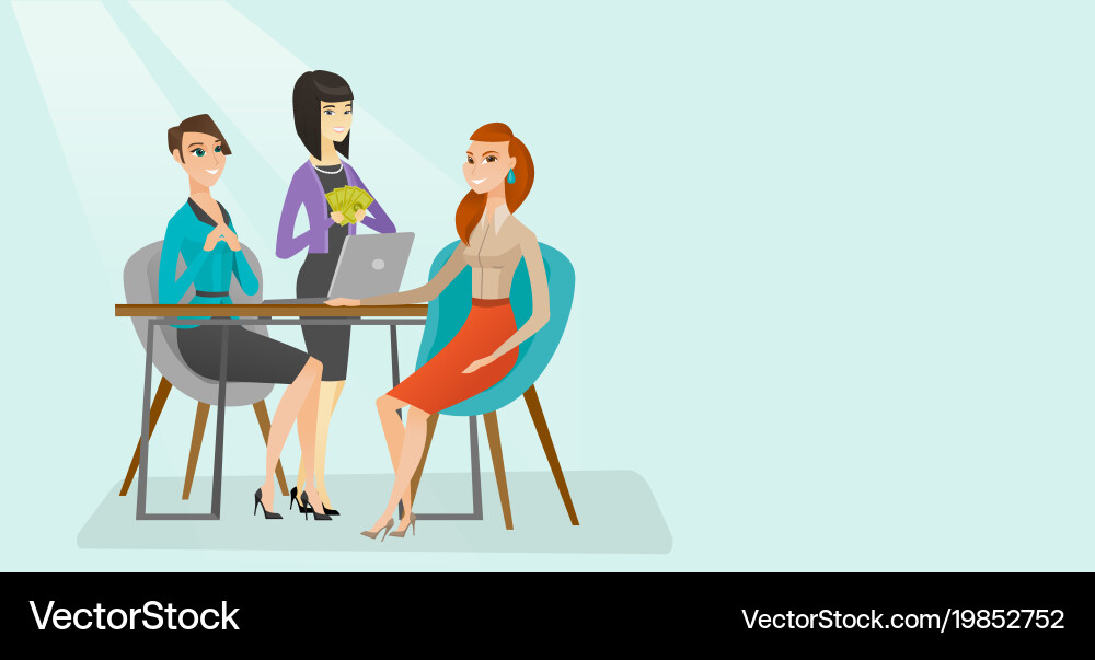 Job applicant having interview for the position Vector Image