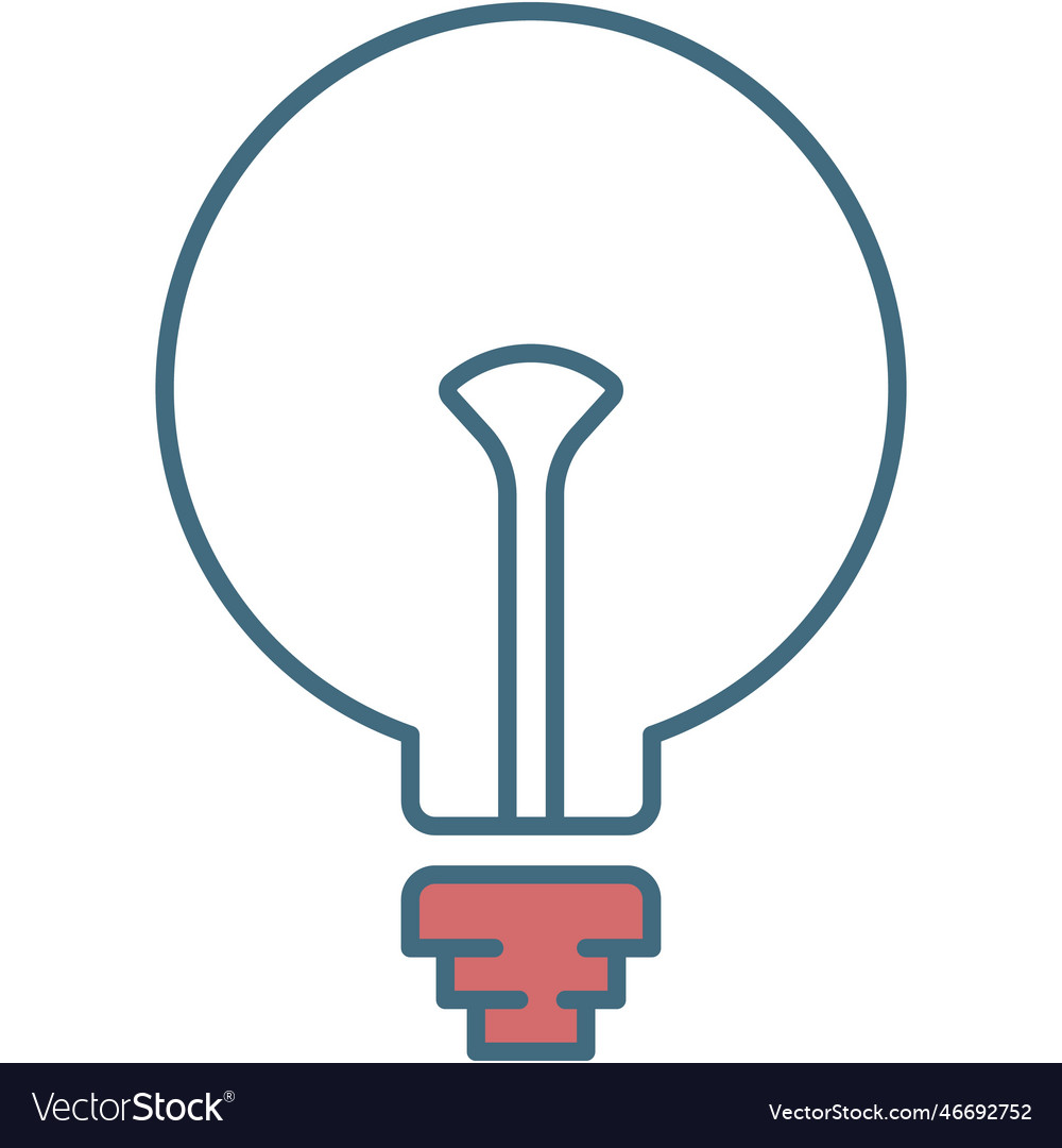 Light bulb lamp icon idea solution symbol Vector Image