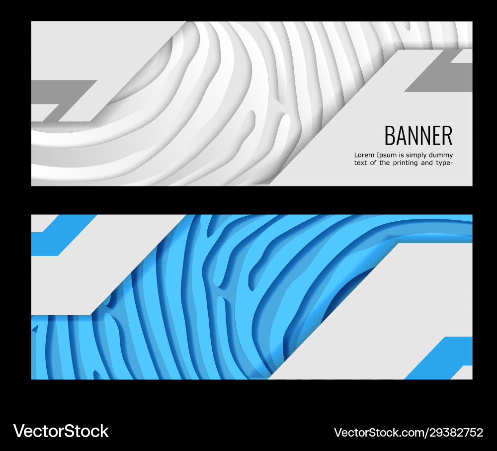 Light paper lines on blue and grey backdrop Vector Image