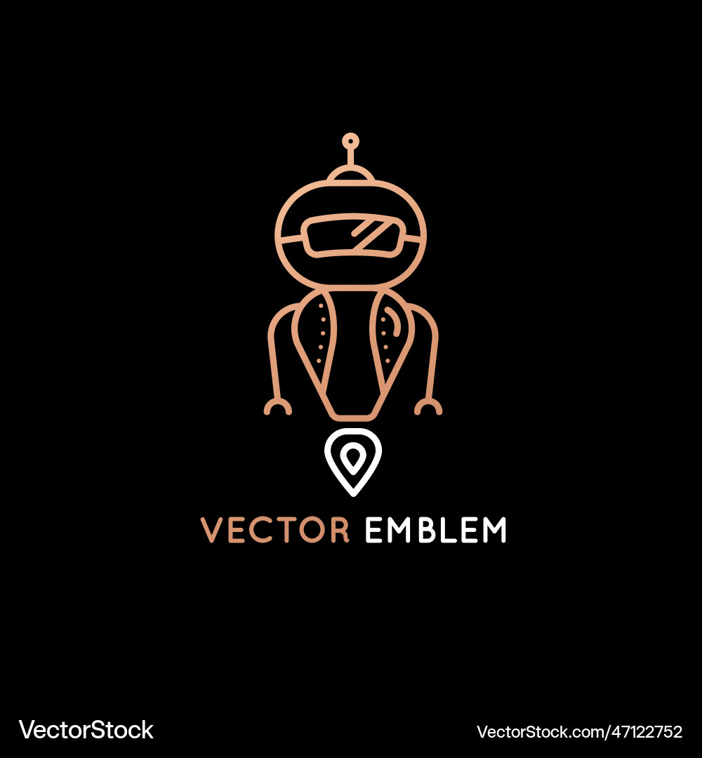 Logo design template in flat and simple style Vector Image