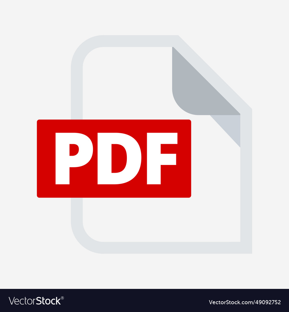 Pdf file icon Royalty Free Vector Image - VectorStock