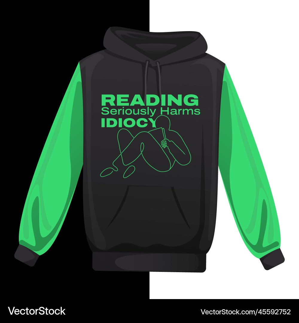 Reading t-shirt design Royalty Free Vector Image