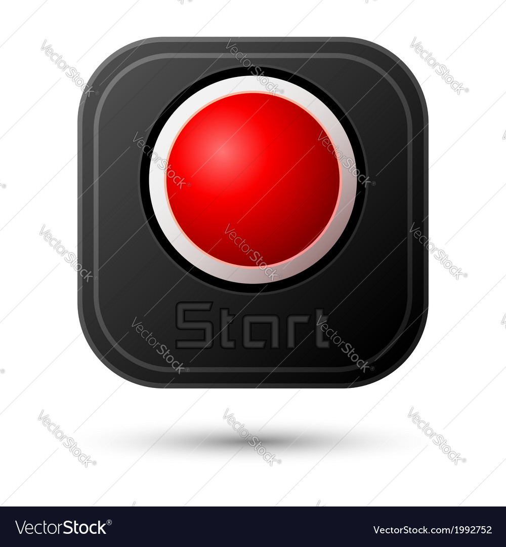 Start button Royalty Free Vector Image - VectorStock