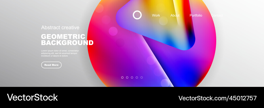 Abstract background for your landing page design Vector Image